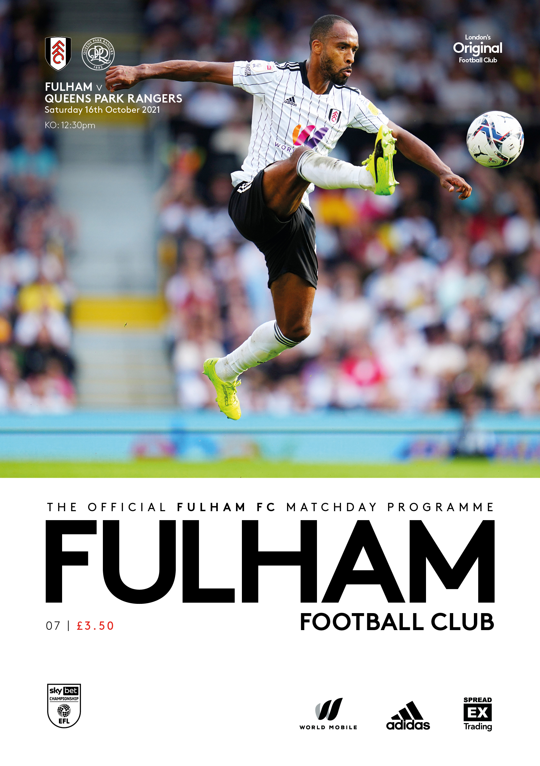 Fulham v QPR (Championship) 16 Oct 2021 – Press Box Publishing Ltd